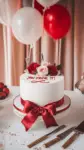 20 Lovely Red Ribbon Cake Ideas For Her