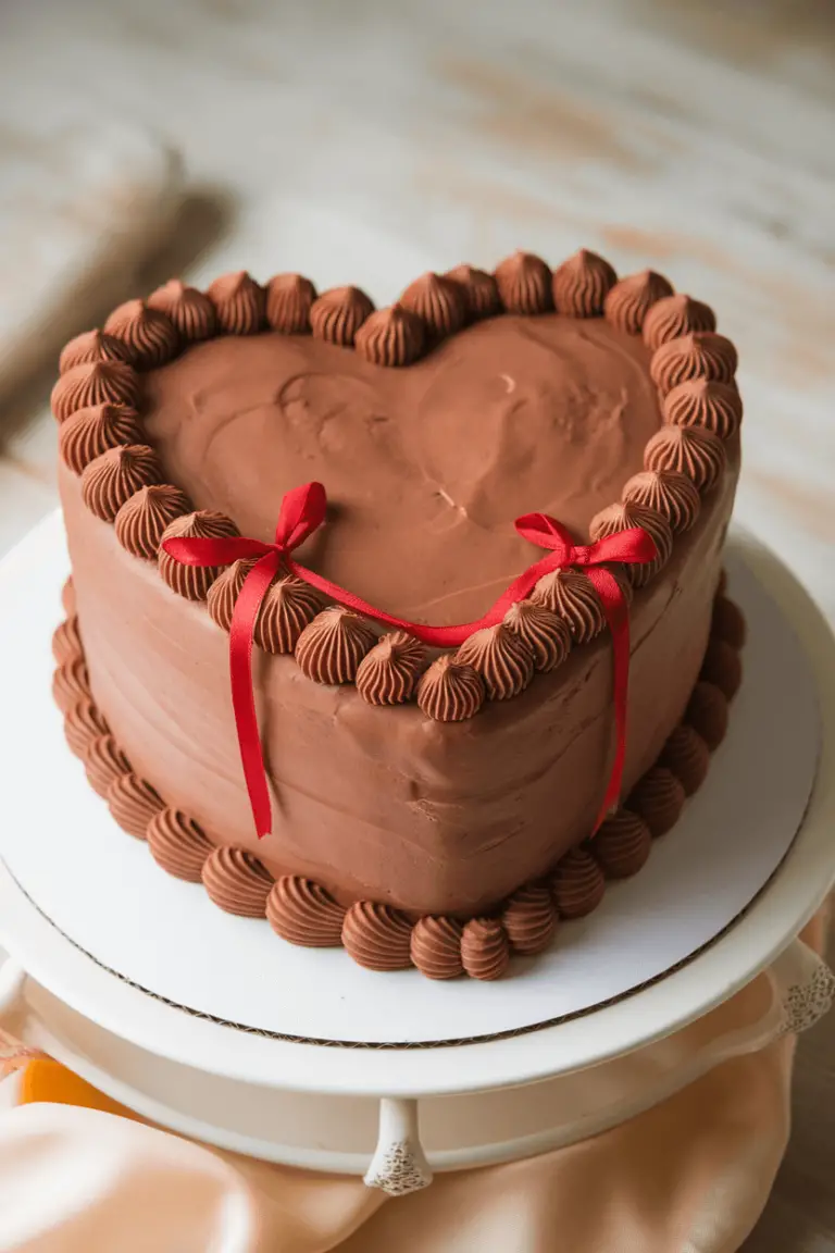 20 Lovely Red Ribbon Cake Ideas For Her
